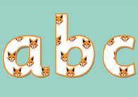 Fox Display Letters & Numbers - Printable Early Years Resources (EYFS ...