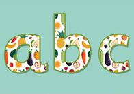Fruit & Vegetable Display Letters & Numbers - Printable Early Years ...
