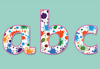 Paint Splatter Classroom Display Numbers & Letters - Printable Early ...