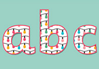 Printable Party Lights Display Letters & Numbers - Printable Early ...