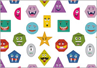 Printable 2d Shape Repeating Pattern - Printable Early Years Resources ...