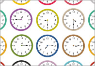 Printable Clock Repeating Pattern - Printable Early Years Resources ...