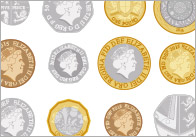 Printable Coin Repeating Pattern - Printable Early Years Resources ...