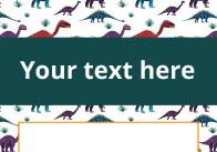 Printable Dinosaur Editable Poster - Printable Early Years Resources ...