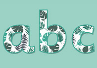 Tropical Leaves Display Numbers & Letters - Printable Early Years ...