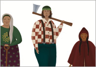 Little Red Riding Hood Pupil Self Registration Labels - Printable Early ...