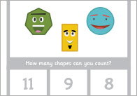 Count And Peg Activity: 2D & 3D Shapes (1-20) - Printable Early Years ...