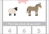 Farm Animals Count And Peg Activity (Numbers 1-10) - Printable Early ...