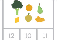 Fruit And Vegetables Count And Peg Activity (1-20) - Printable Early ...