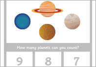 Planets Count & Peg Activity (Numbers 1-10) - Printable Early Years Resources (EYFS & KS1) for ...