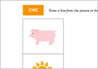 CVC Matching Worksheets - Printable Early Years Resources (EYFS & KS1 ...