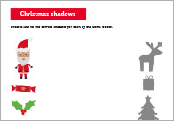 Christmas Shadow Matching Activity - Printable Early Years Resources ...