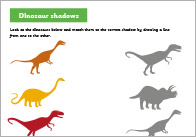 Dinosaur Shadow Matching Activity - Printable Early Years Resources ...