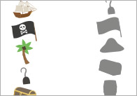 Pirate Shadow Matching Activity - Printable Early Years Resources (EYFS ...