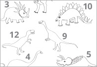 Dinosaur Role, Add & Colour Maths Game - Printable Early Years ...