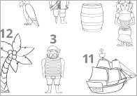 Pirate Role, Add And Colour Dice Game - Printable Early Years Resources ...